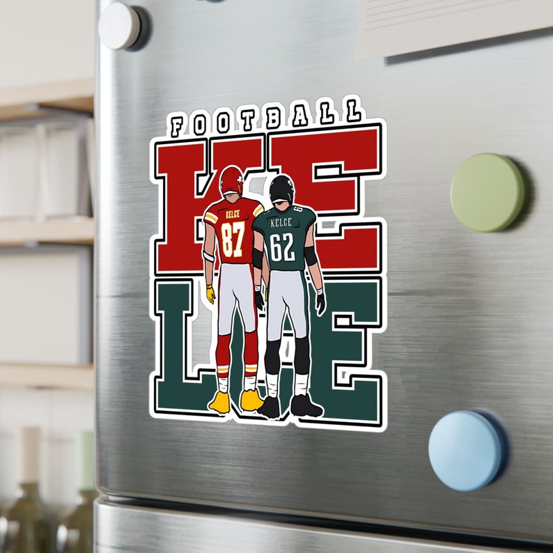 Jason Kelce & Travis Kelce Sticker, Travis Kelce Sticker, American ...