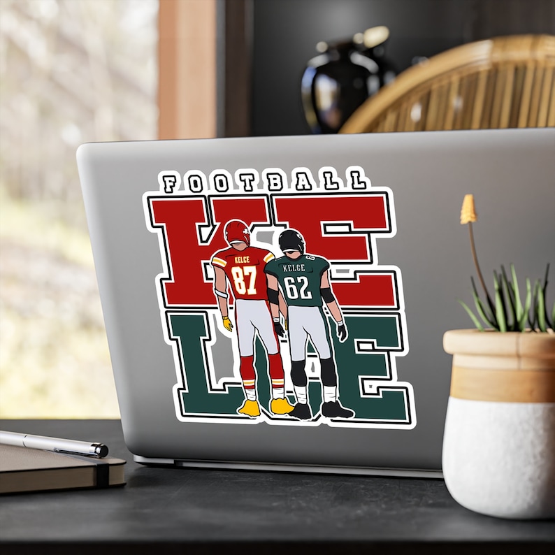 Jason Kelce & Travis Kelce Sticker, Travis Kelce Sticker, American ...