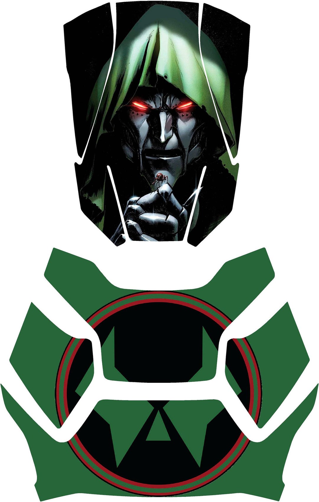 Laminated Canam Ryker Dr Doom 002 Frunk With Logo Hood Deck Comic Con ...