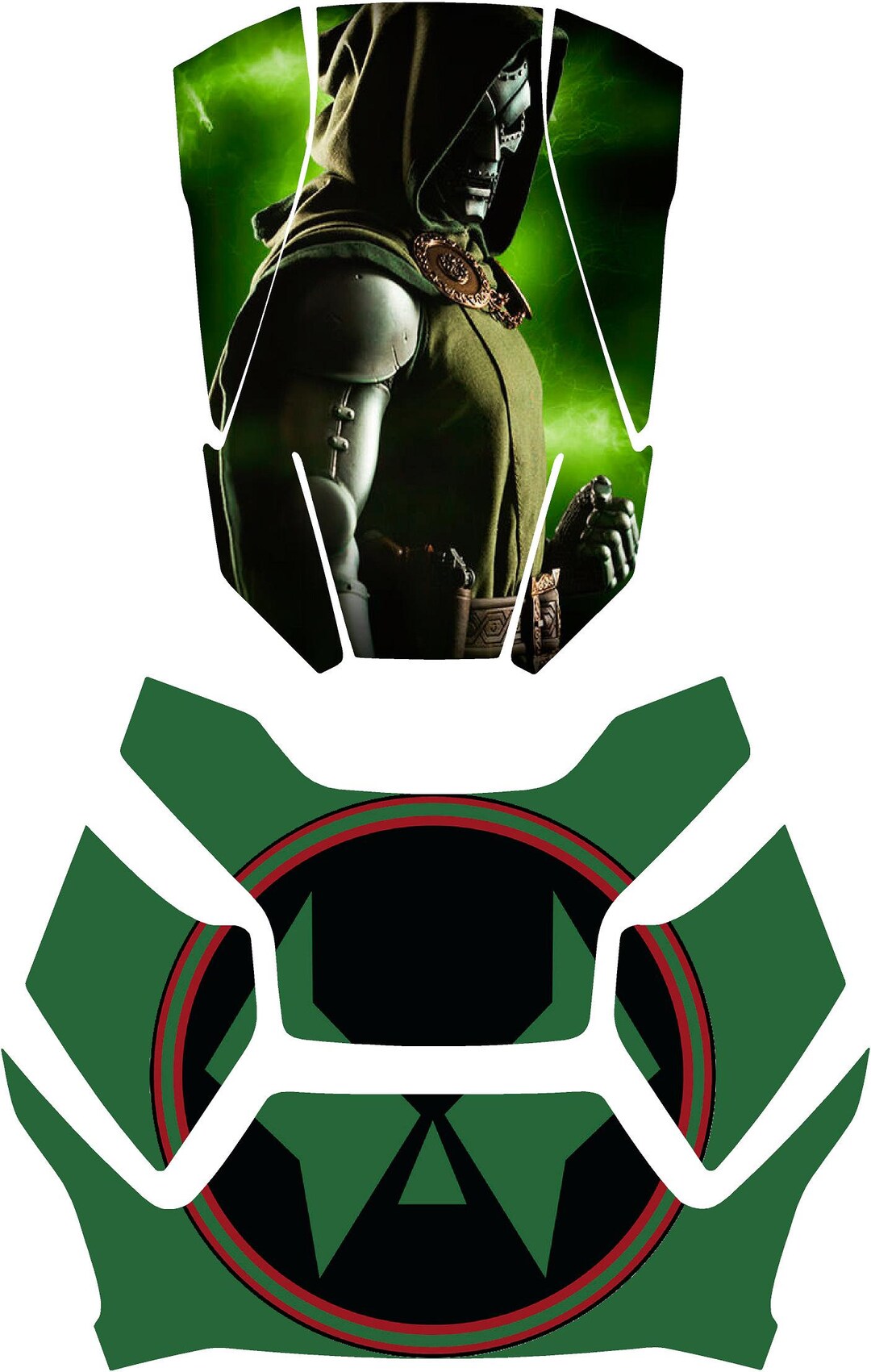 Laminated Canam Ryker Dr Doom 003 Frunk With Logo Hood Deck Comic Con ...