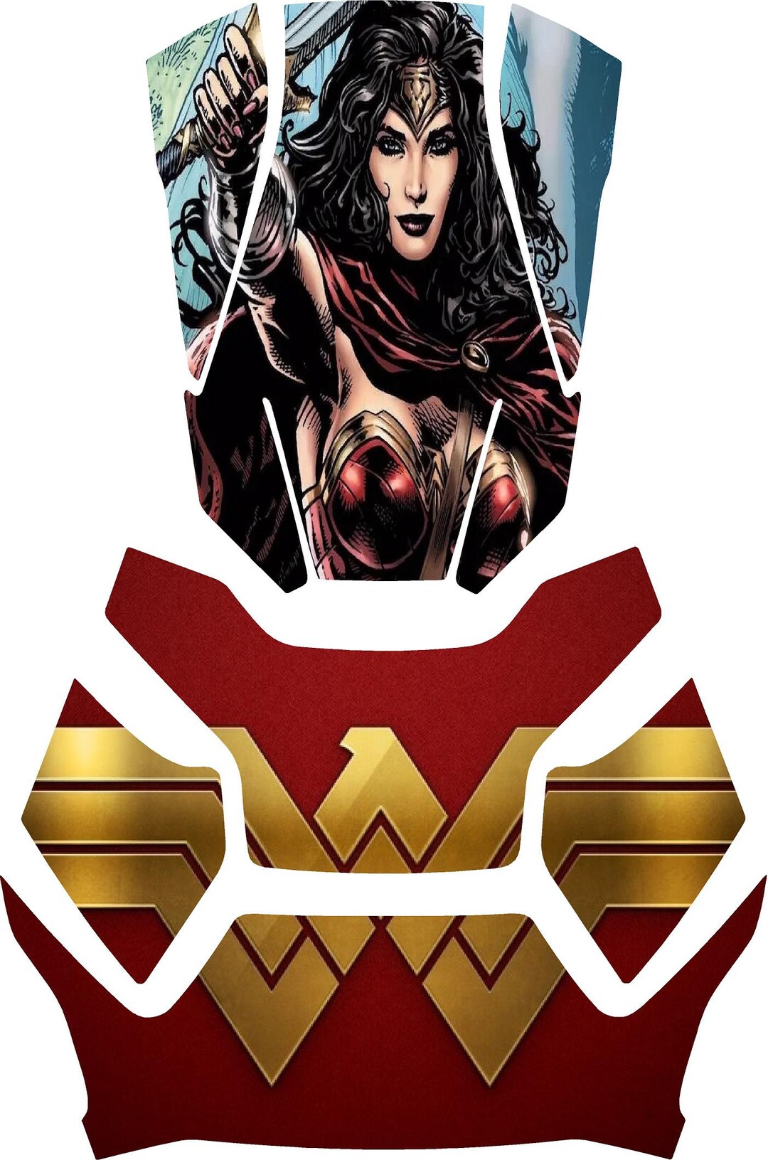 Laminated Canam Ryker Wonder Woman 003 Frunk With Logo Hood Deck DC ...