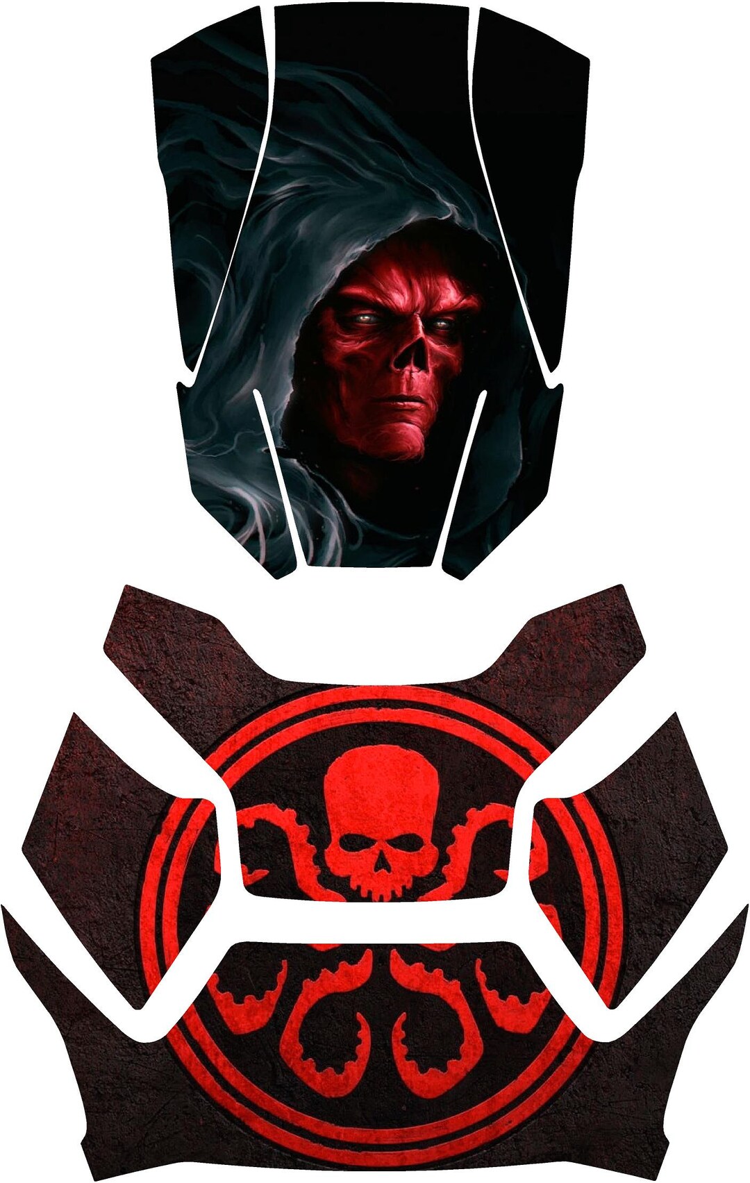 Laminated Canam Ryker Red Skull 001 Frunk With Logo Hood Deck - Etsy