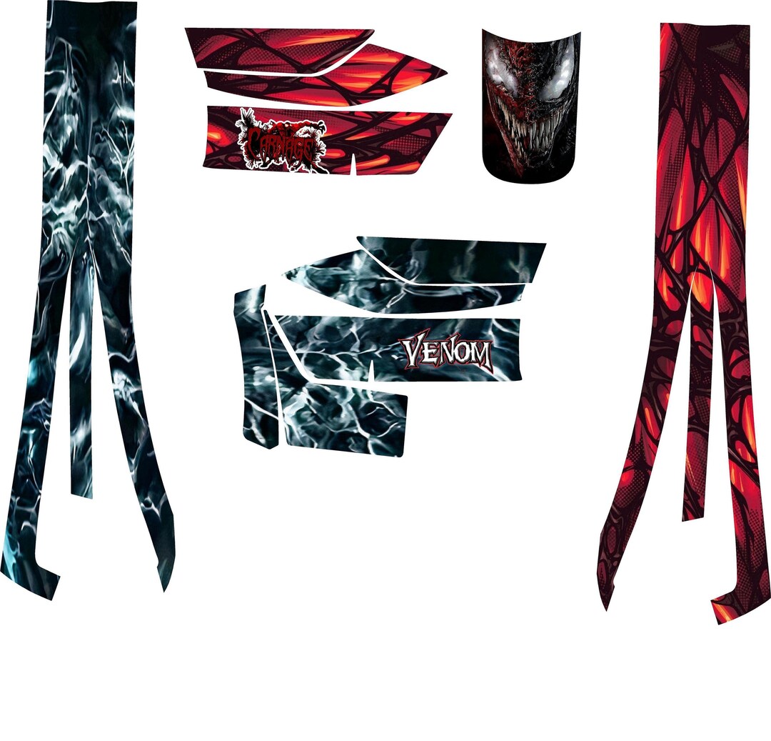 Laminated Canam Ryker Venom Partial Wrap - Etsy