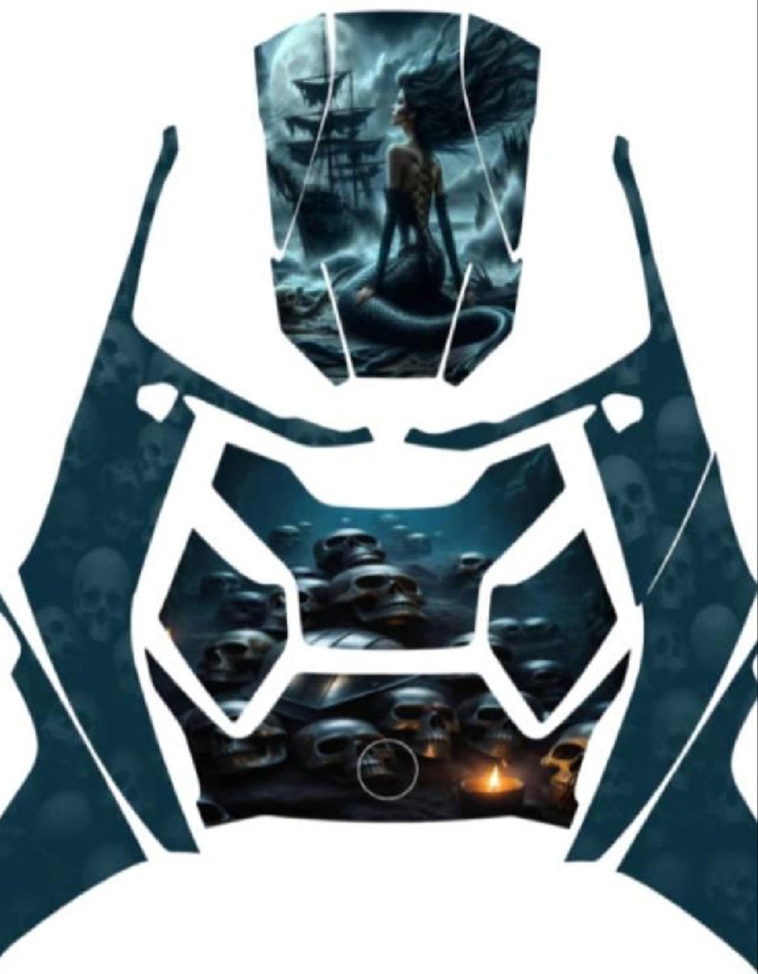 Laminated Canam Ryker Ryker Mermaids & Skuls Partial Combo - Etsy