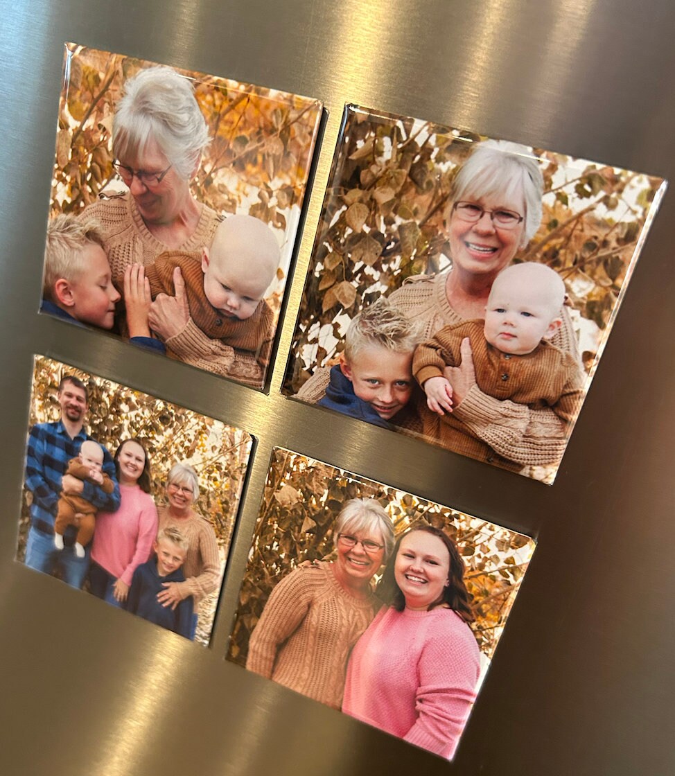 Square Photo Magnets SET OF 6 - Etsy
