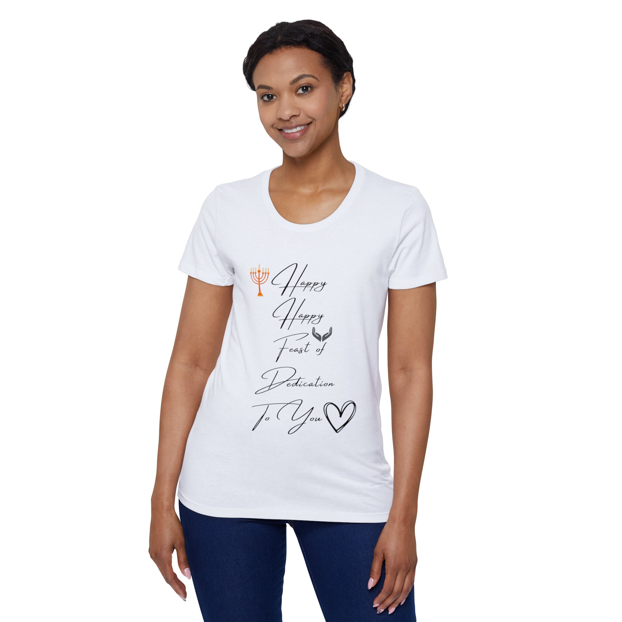 Happy Happy Feast of Dedication to You Women's Organic Short Sleeve T ...
