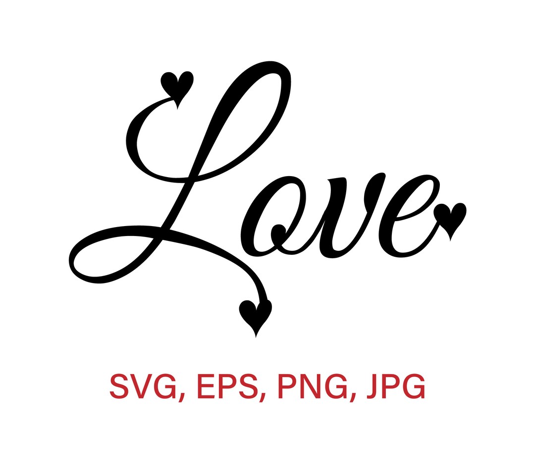 LOVE, Love Decal, Vinyl Wall Quotes, Wall Decal, Family Wall Decal ...