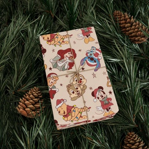 Disney Character Christmas Wrapping Paper Mickey and Friends - Etsy