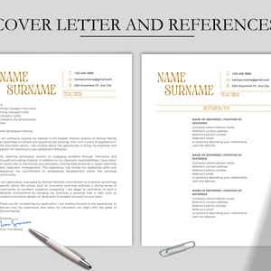 Resume Template Canva | Teacher Resume | Professional Aesthetic Resume ...