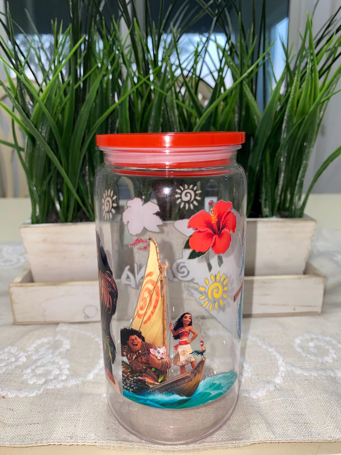 Moana Themed Custom Can Style Cup - Etsy