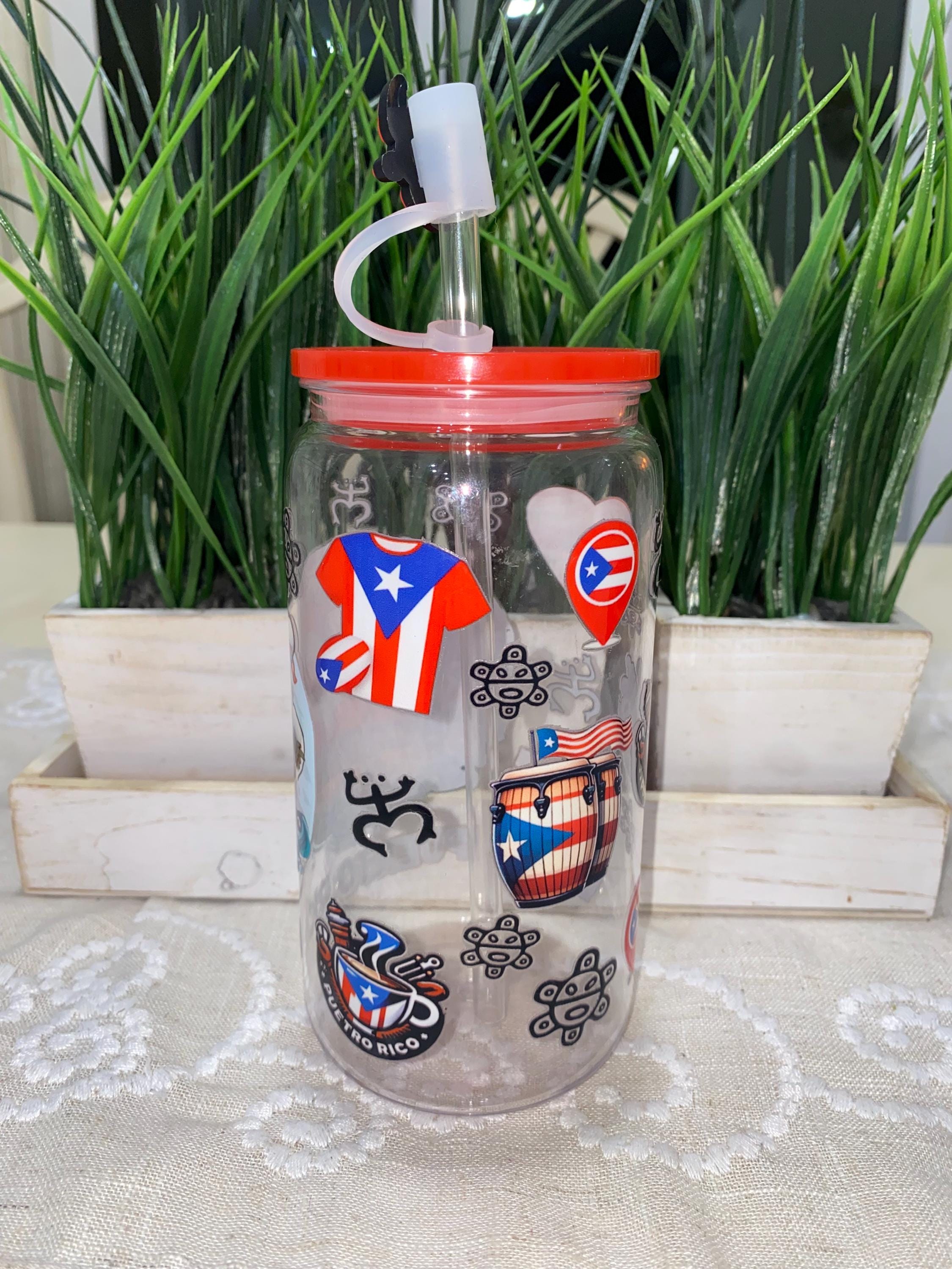 Puerto Rico Custom Can Style Plastic Cup Style 3 - Etsy