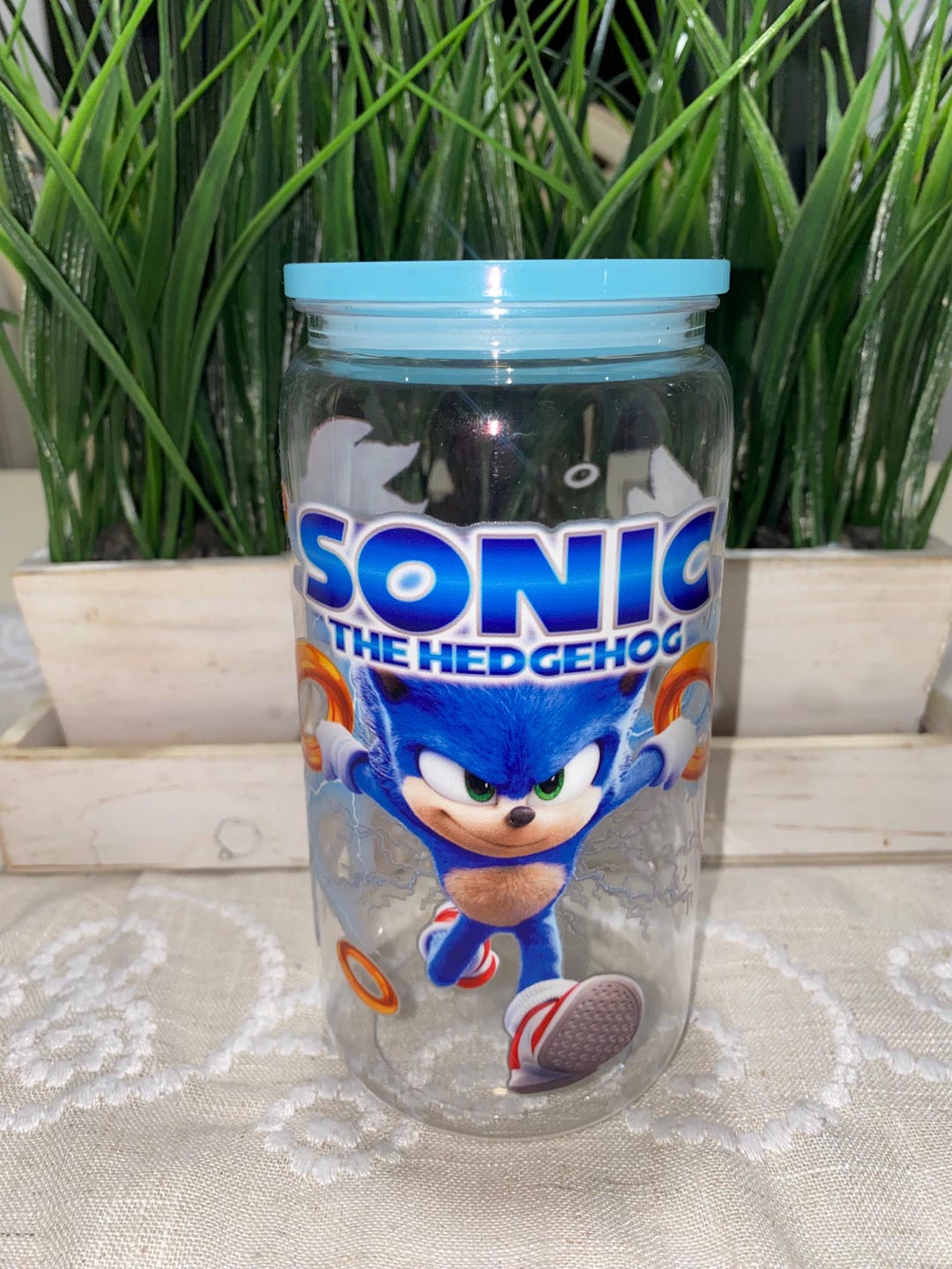 Sonic Themed Custom Can Style Cup - Etsy