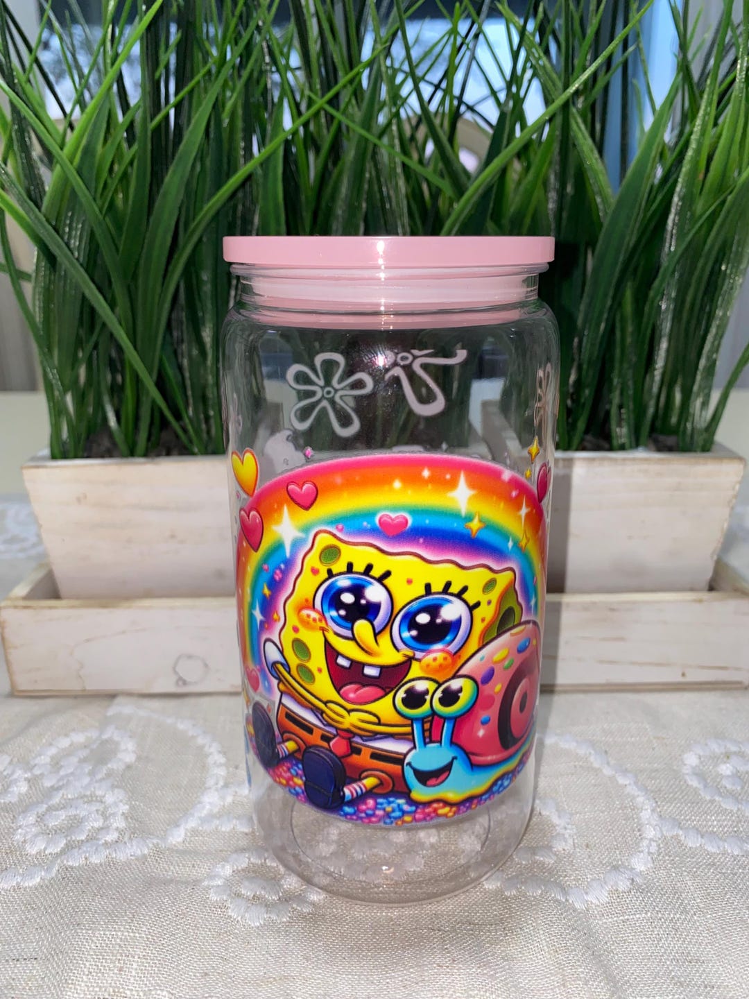 Spongebob Themed Custom Can Style Cup - Etsy