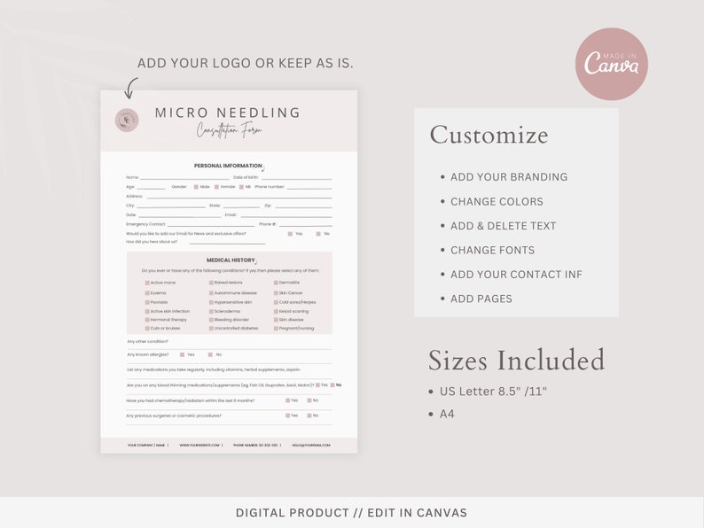 Micro Needling Forms - Customizable Micro Needling Consent Templates ...