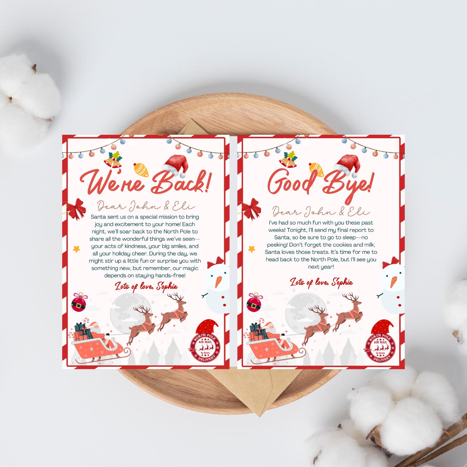 Editable Elf Letter Bundle: Christmas Activity Kit (canva Template) - Etsy