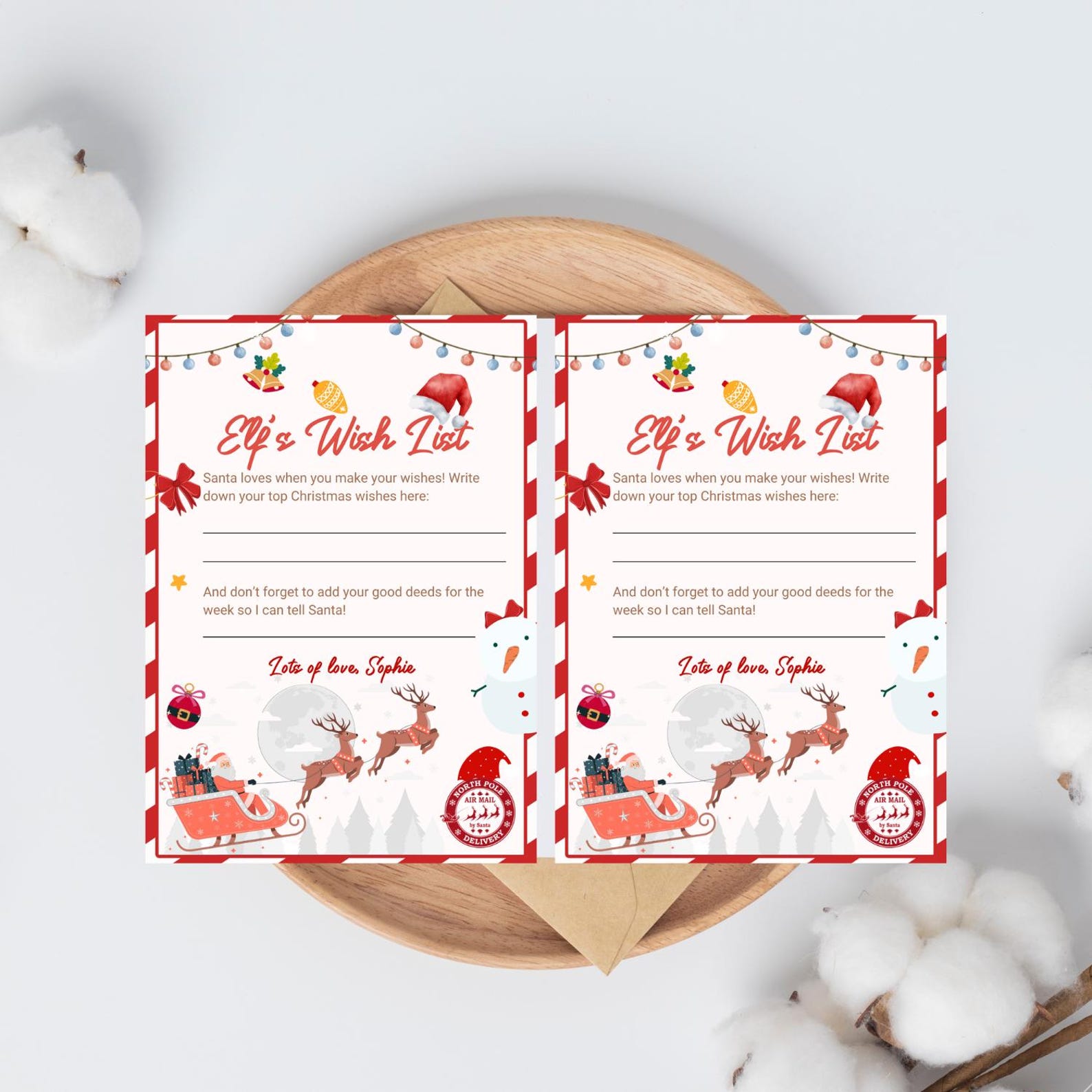 Editable Elf Letter Bundle: Christmas Activity Kit (canva Template) - Etsy