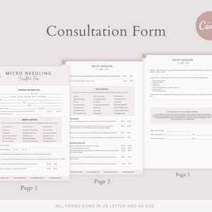 Micro Needling Forms - Customizable Micro Needling Consent Templates ...