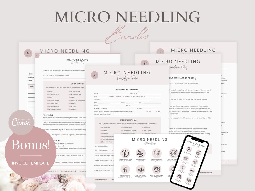 Micro Needling Forms - Customizable Micro Needling Consent Templates ...