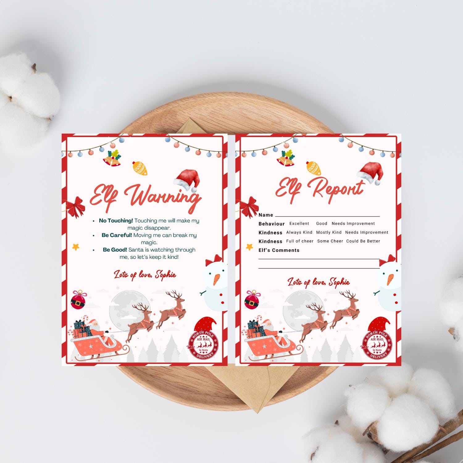 Editable Elf Letter Bundle: Christmas Activity Kit (canva Template) - Etsy