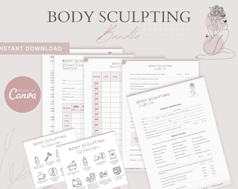 Body Sculpting Intake Forms Editable Body Contouring Consultation, Body ...