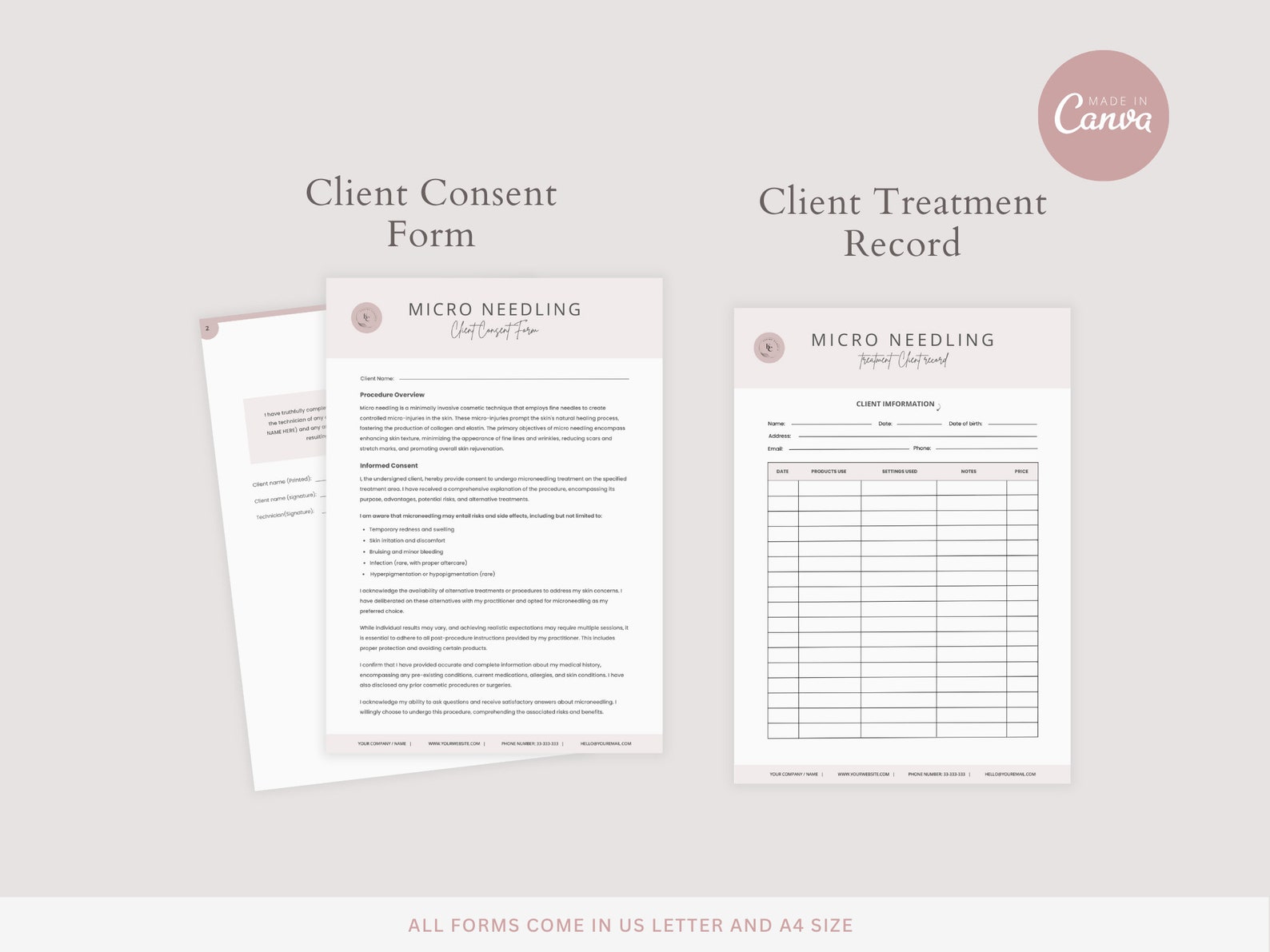 Micro Needling Forms - Customizable Micro Needling Consent Templates ...