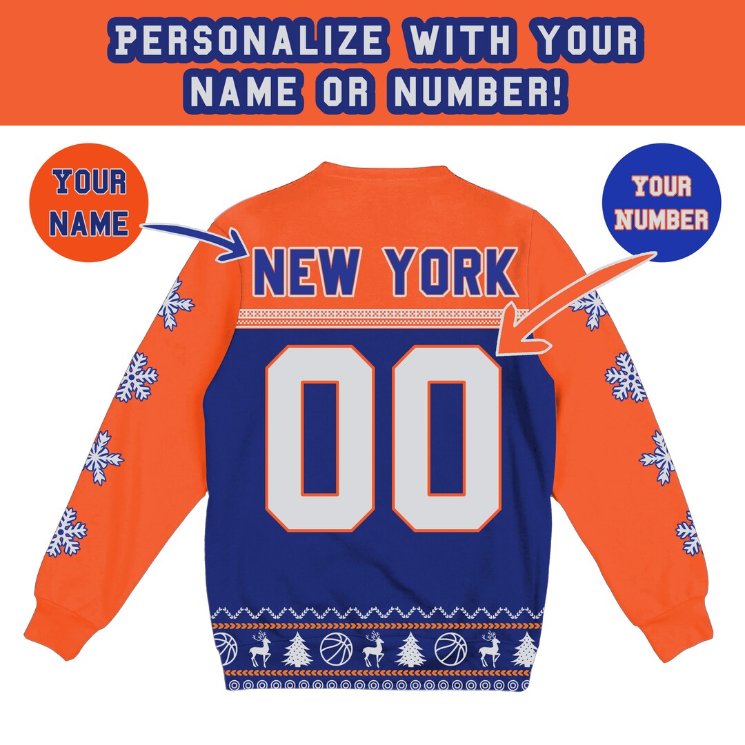 Personalized New York Knicks Custom Ugly Christmas Sweater, New York ...
