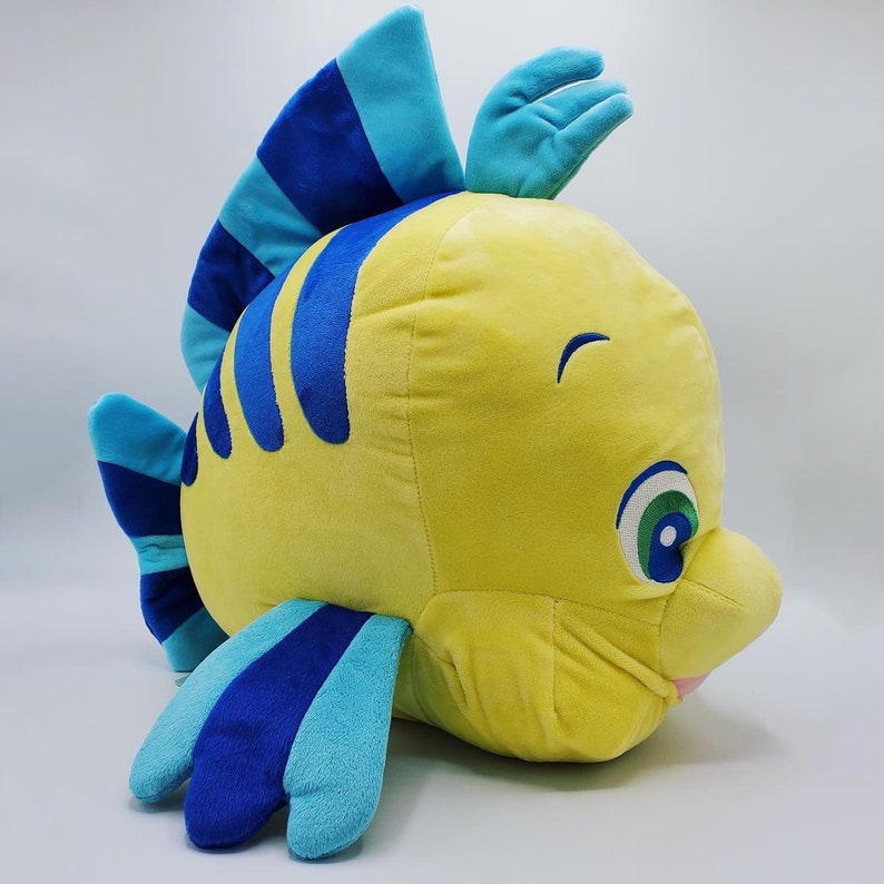 Disney the Little Mermaid Flounder Jumbo Plushy - Etsy