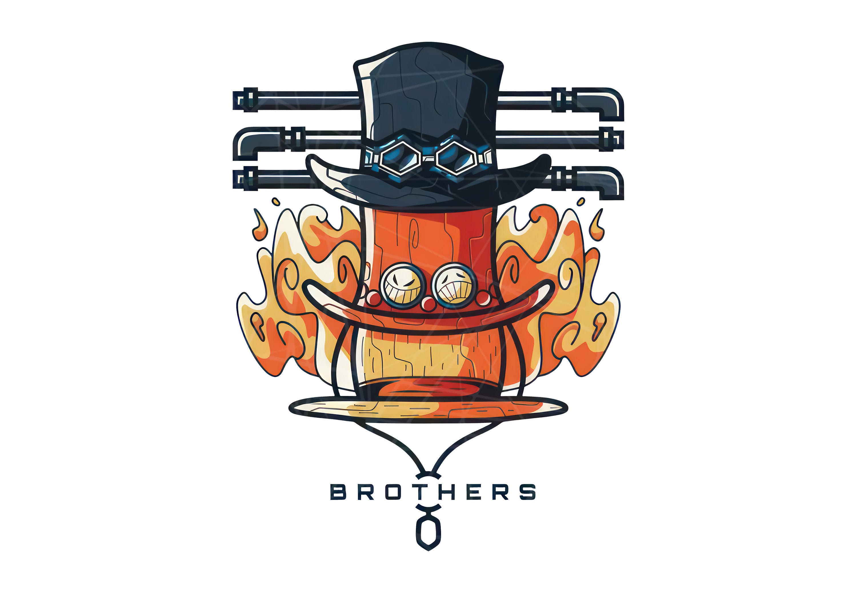 Luffy Ace Sabo Hat Png One Piece Hat Design Png Anime One Etsy