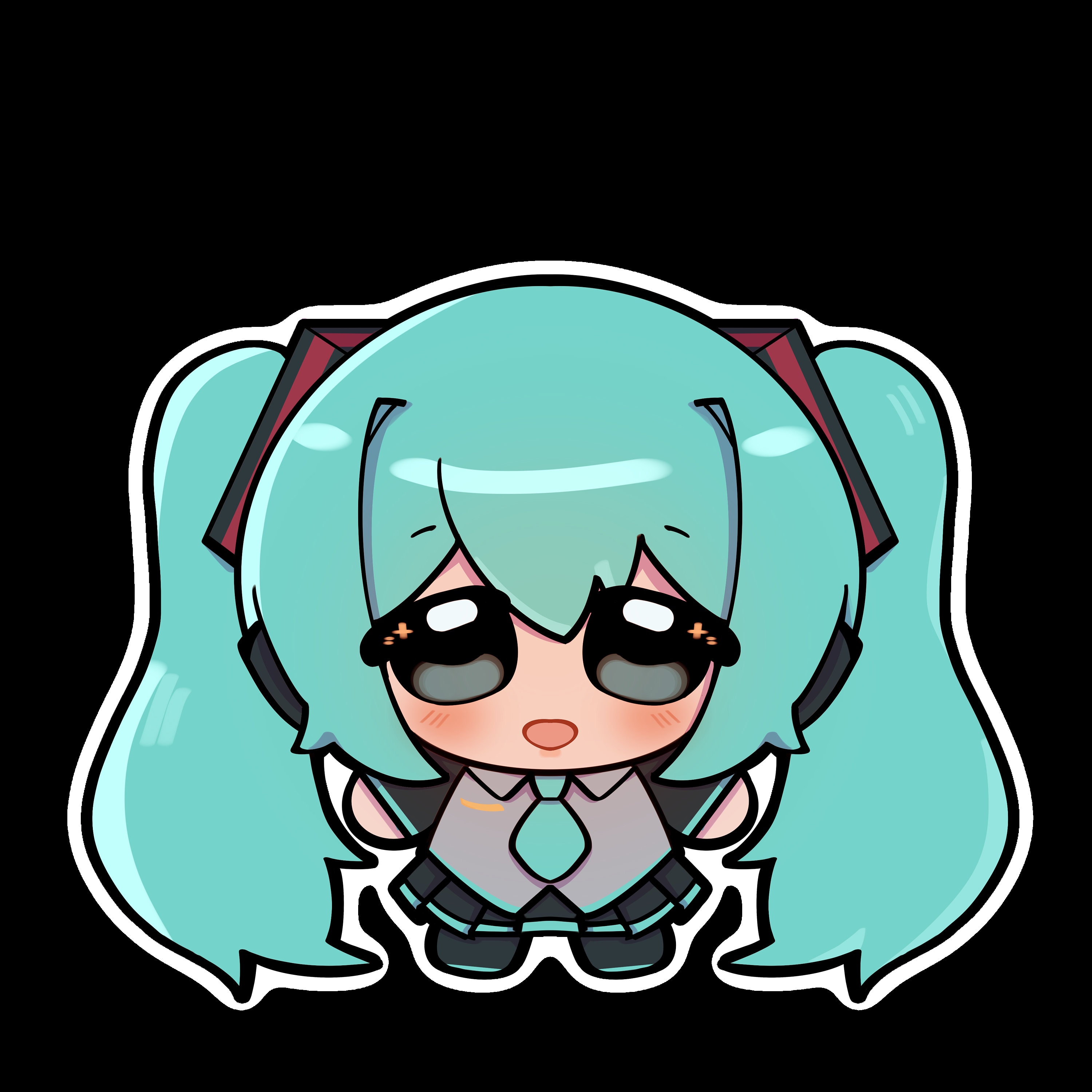 Hatsune Miku Chibi Keychain - Etsy