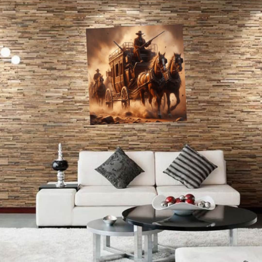 Old West, Home Decor, Office Decor, Western Scenery, Cowboy, Wall Art ...