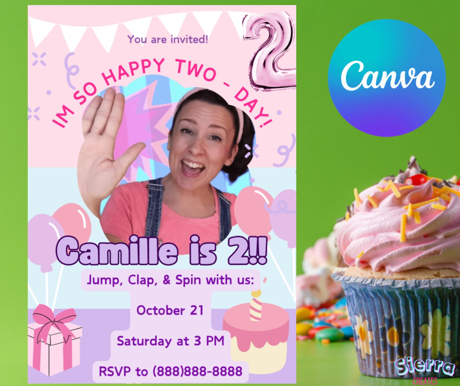 Ms. Rachel Themed Birthday Invitation - Etsy