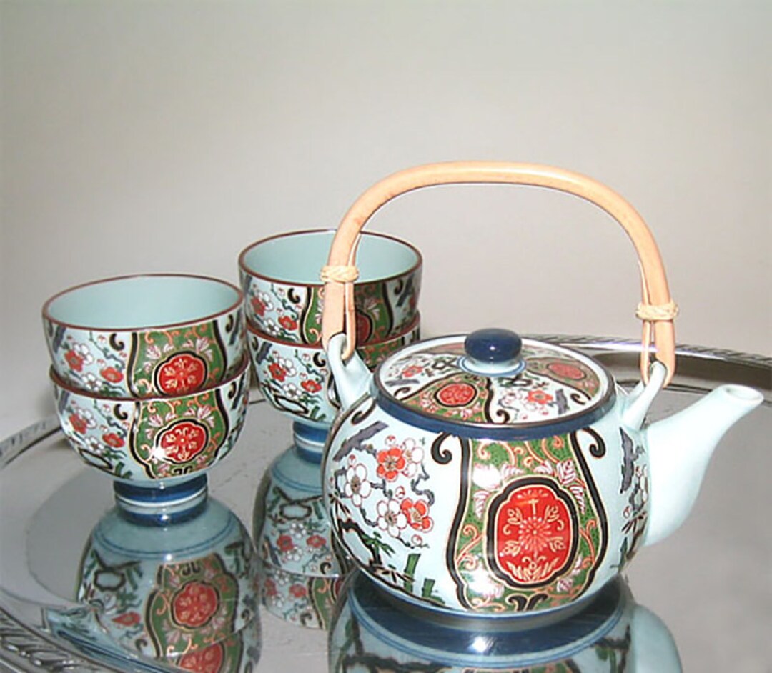 Scarlett Leaf Euro-asian Tea Set - Etsy