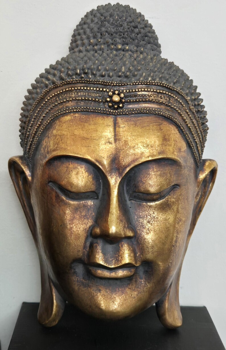 Hanging Golden Buddha Mask, 9 last 1 - Etsy