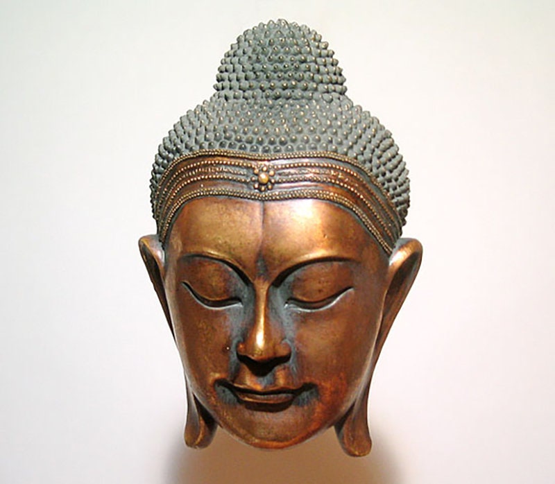 Hanging Golden Buddha Mask, 9 last 1 - Etsy