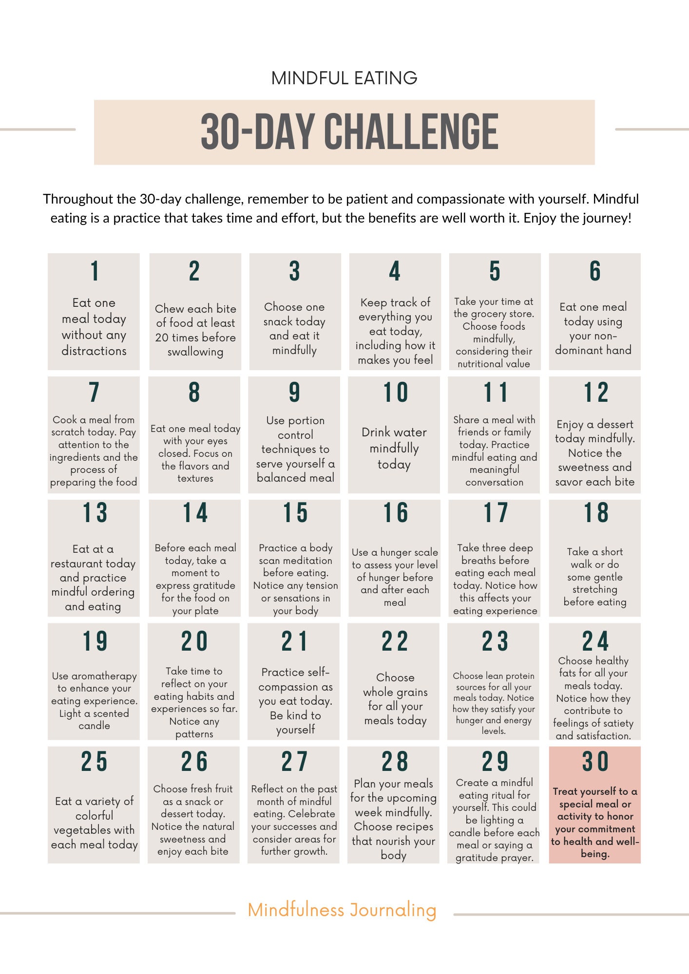 Printable Mindfulness Journal Bundle: Self-care Planner (PDF) - Etsy