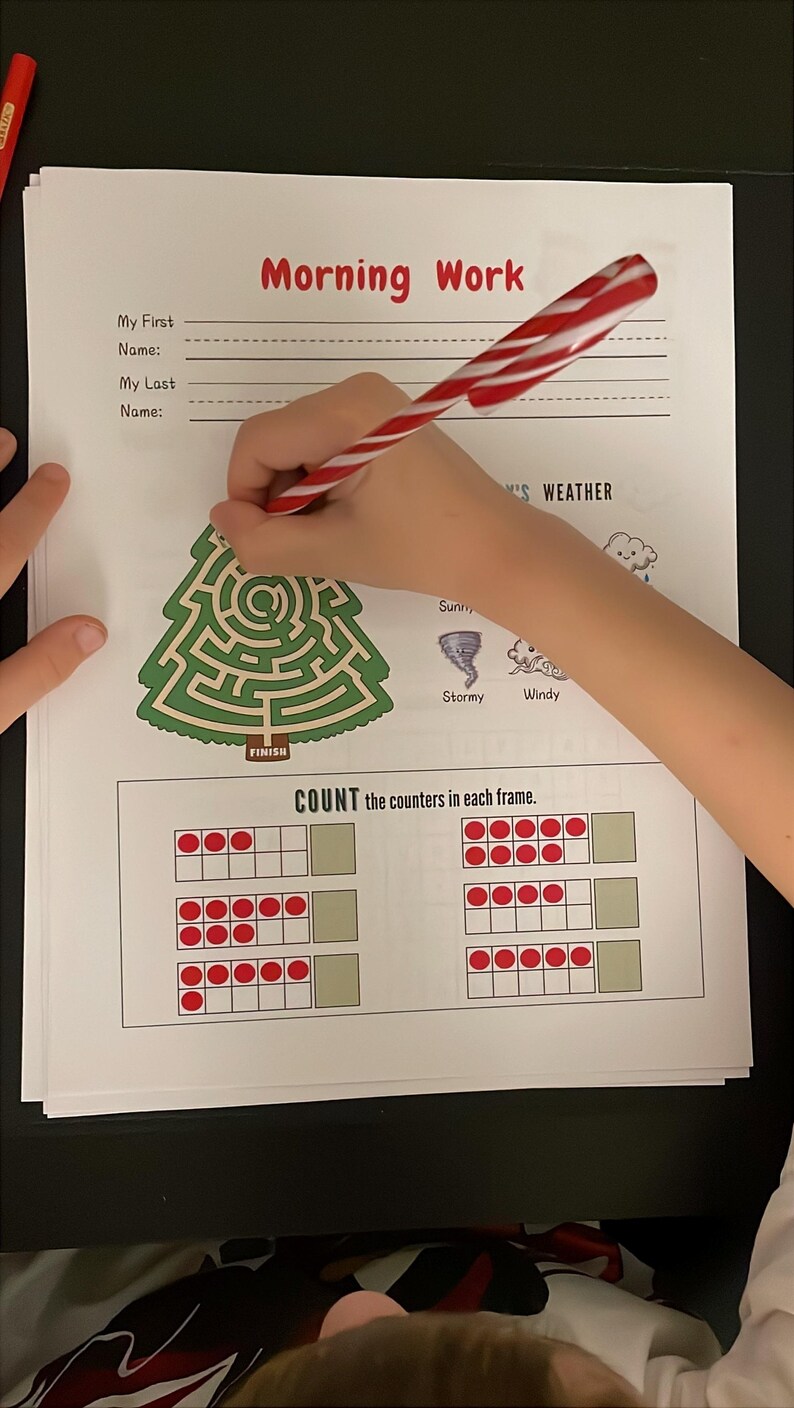 CHRISTMAS Bundle - KINDERGARTEN Printables - Winter Activity Pages ...