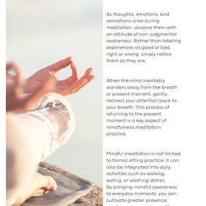 Mindfulness Planner Printable Workbook - Mindfulness Worksheet Self ...