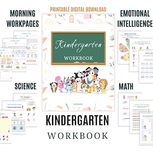 Kindergarten Curriculum Homeschool Workbook: Level 2 Learning, 220 ...