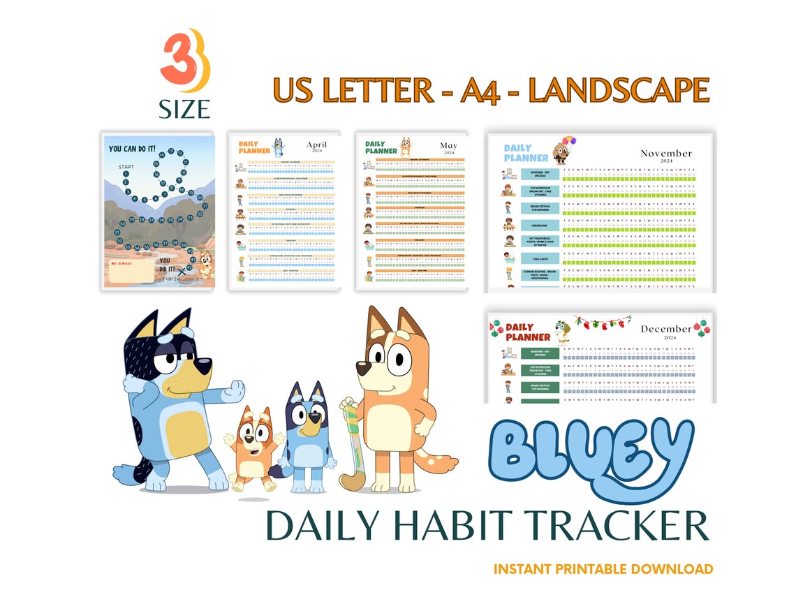 TODDLER Monthly Habit Tracker Reward Chart, Healthy Habit Tracker for ...