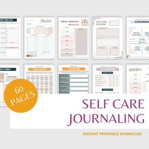 SELF CARE Journal, Self-care Planner, Self Care Checklist, Fitness ...