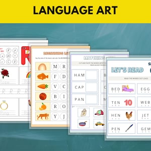 PRESCHOOL Curriculum Bundle: Homeschool Printable Worksheets, Abc's ...