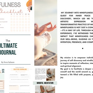 BUNDLE Mindfulness Journaling Prompts, Mindfulness Practice Challenges ...