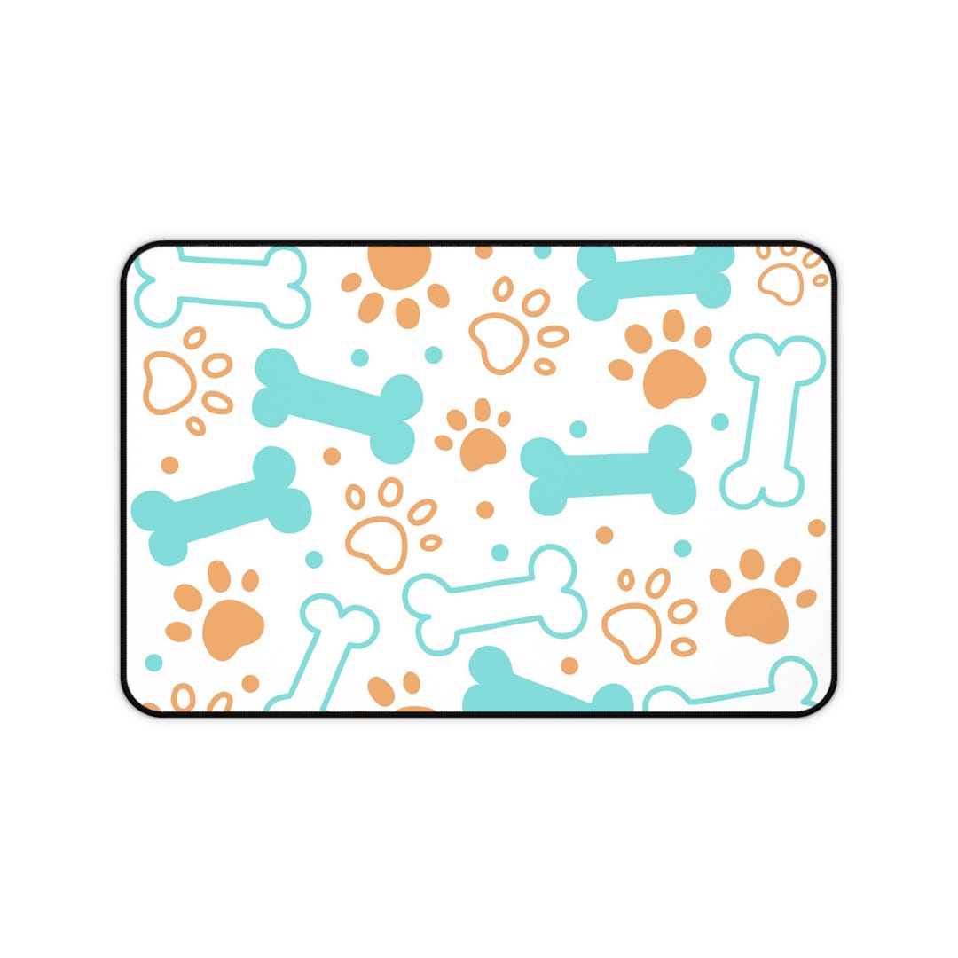 Dog Themed Desk Mat - 3 Different Sizes, Cute Puppy Office Pad, Pet ...