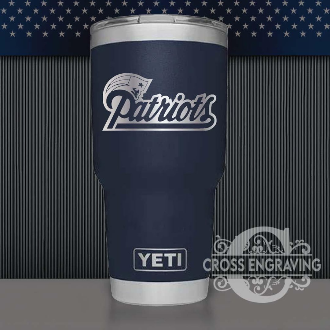 Customized Laser Engraved New England Patriots YETI - Etsy