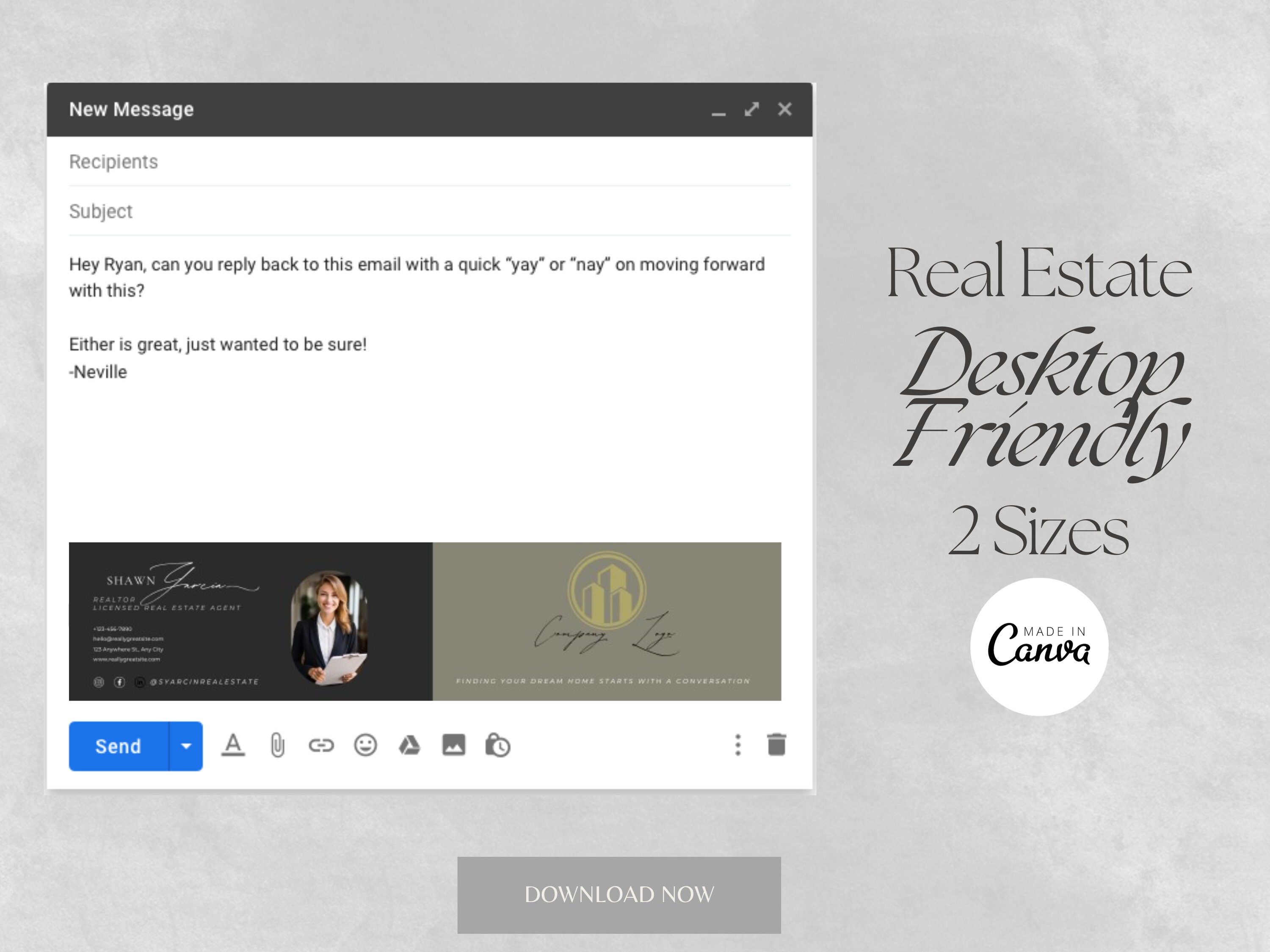 16 Email Signature Template Bundle| Gmail Signature | Real Estate ...