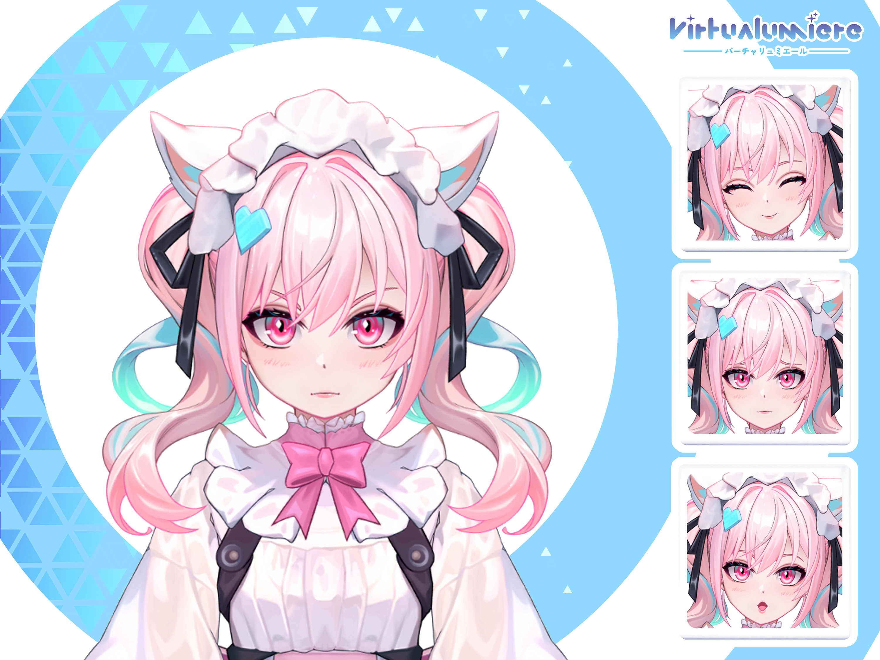 Live2d Vtuber Model/commercial Use! Nekomi Vtuber (ready to Use ...