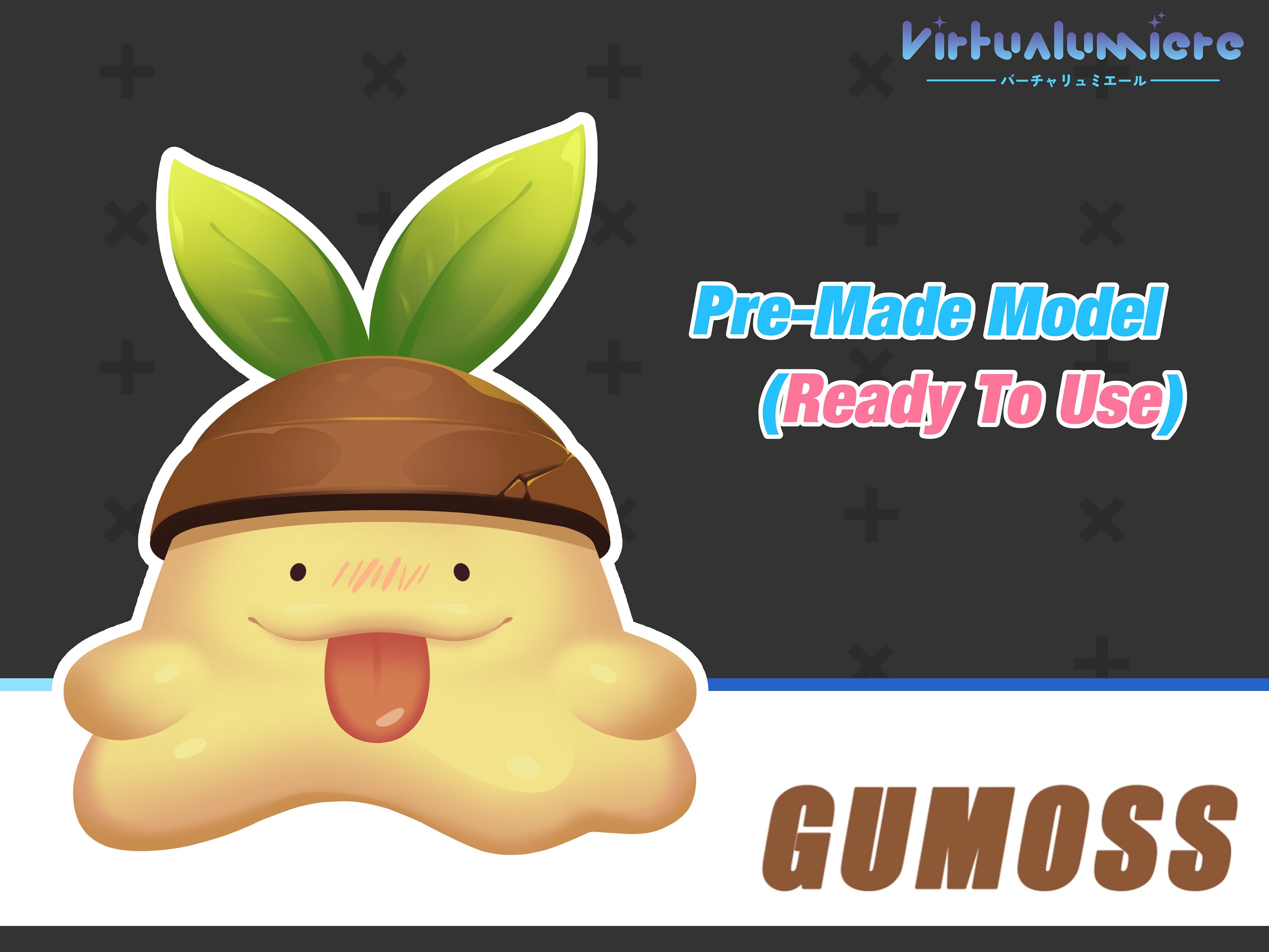 Live2d Vtuber Model Gumoss Vtuber ready to Use Premade Full Body Vtuber ...