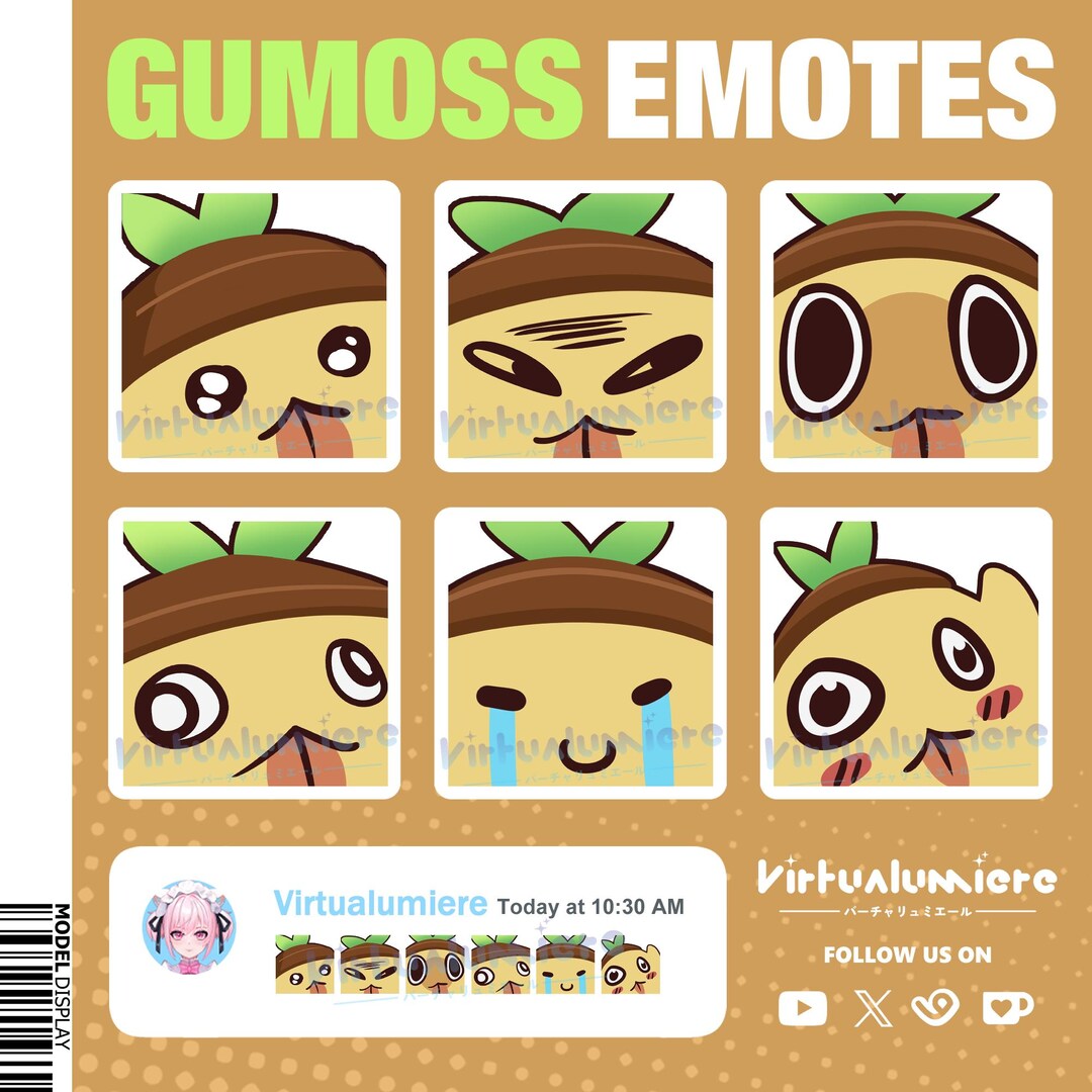 Gumoss Emote Assets for Twitch, Youtube, and Discord - Etsy