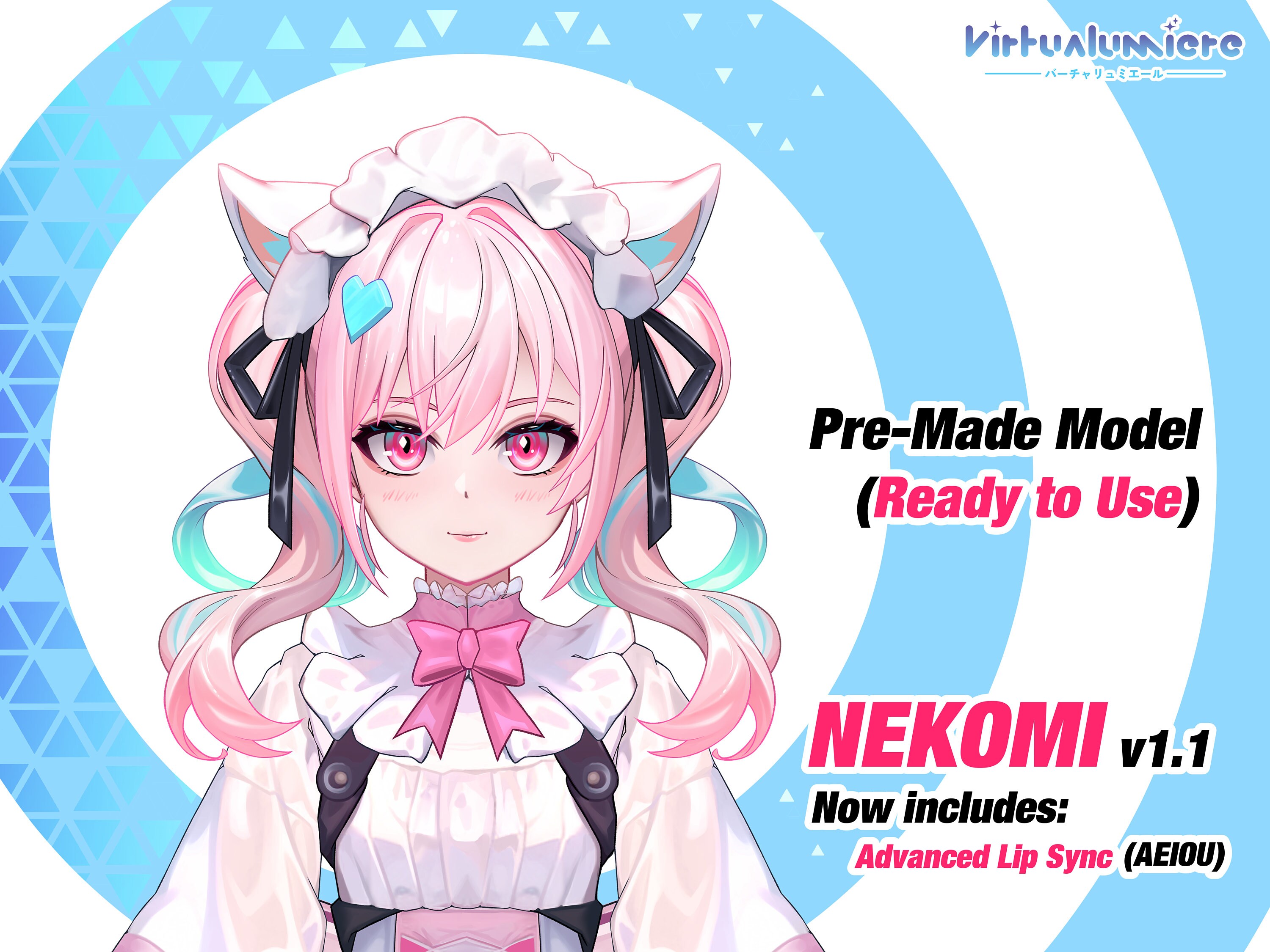 Live2d Vtuber Model/commercial Use Nekomi Vtuber ready to Use Premade Half Body Vtuber Model - Etsy