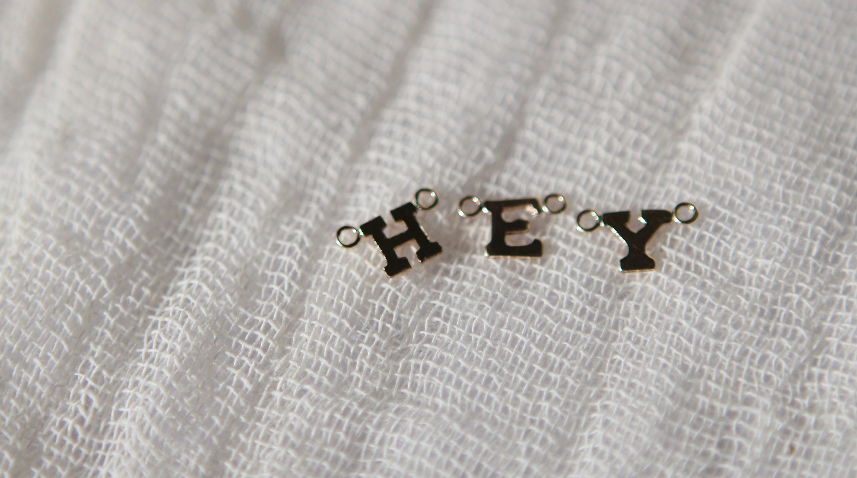 Initial Letter Connector 14K Gold Filled/.925 Sterling Silver Double ...